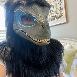 Digital Item!! Dino Mask Raptor Hood Pattern + Tutorial ~ PDF Download ...