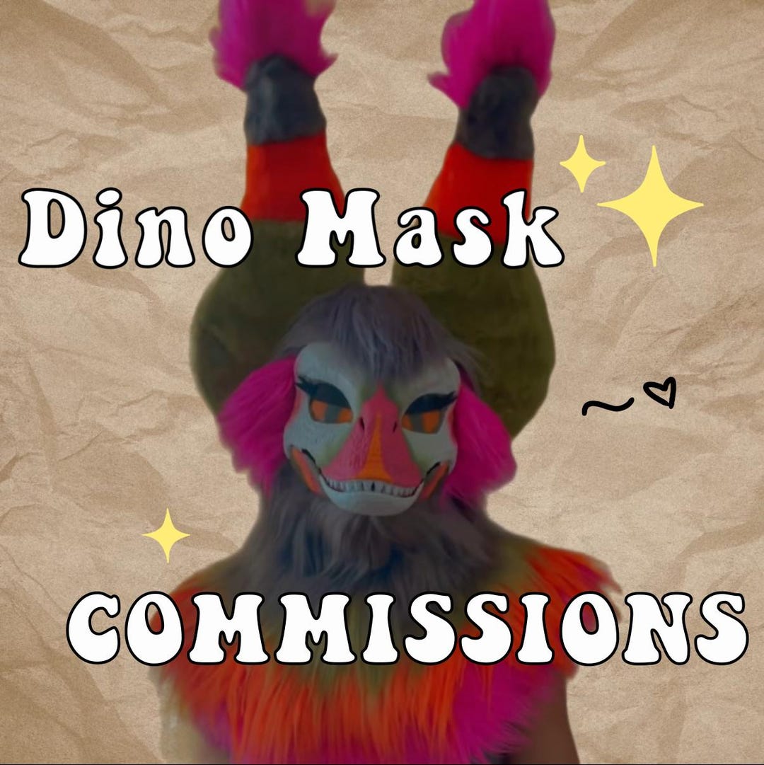 Custom Dino Mask Fursuit Commissions - Etsy