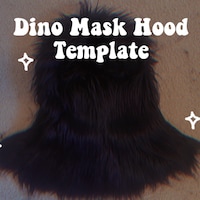 Digital Item!! Dino Mask Raptor Fursuit Hood Pattern + Tutorial ~ PDF ...