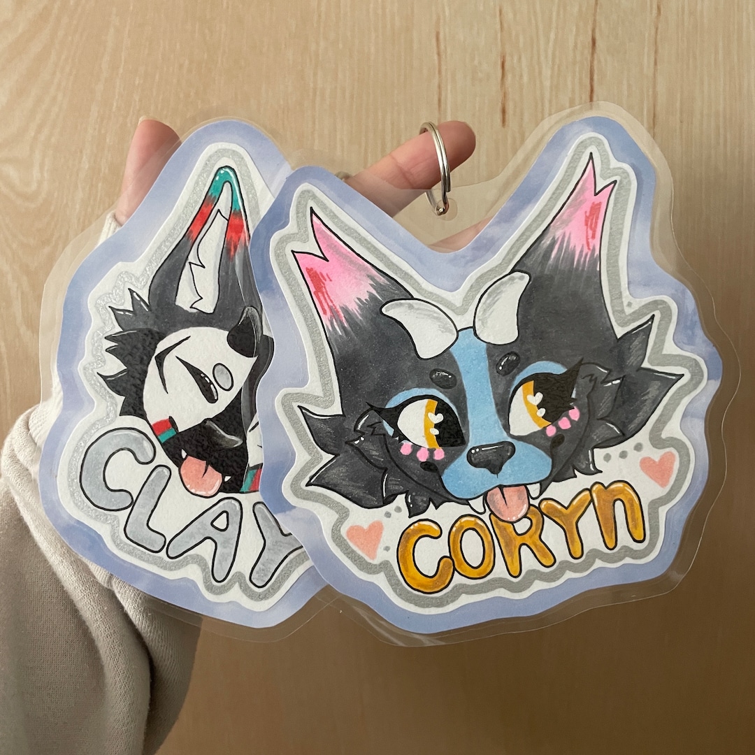 Custom Fursona Fursuit Badge Headshot Laminated - Etsy