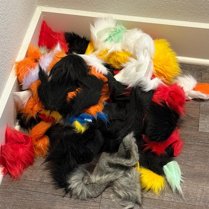 Faux Fur Fabric Scraps Various Shapes Sizes and Colors - Etsy