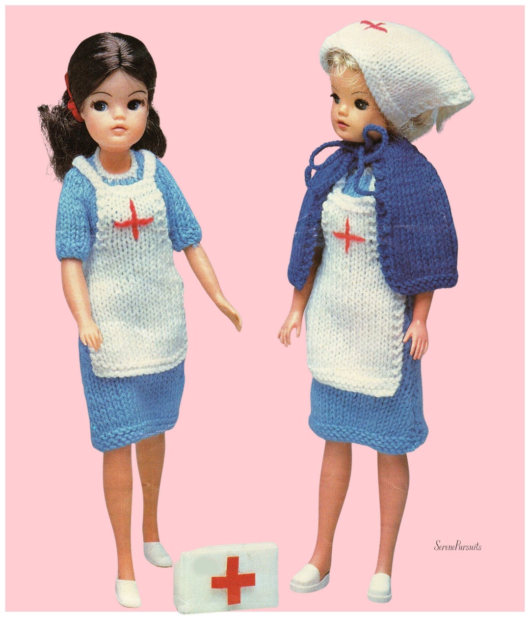 Knit Nurse Outfits for 11 1/2 Inch [29 Cms] Doll Pattern Pdf Download ...