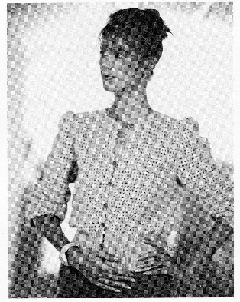 Crochet Jacket/cardigan Pattern Pdf Download -[ the Ribbing is Knitted ...