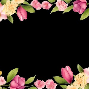 Clipart Spring Floral Frames, 8 Frames, High Quality Clipart, Pgn, Dpi ...
