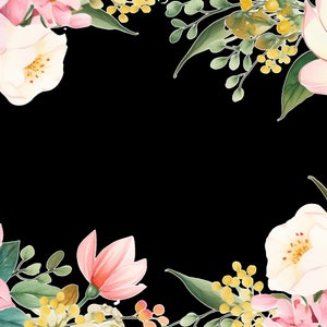 Clipart Spring Floral Frames, 8 Frames, High Quality Clipart, Pgn, Dpi ...