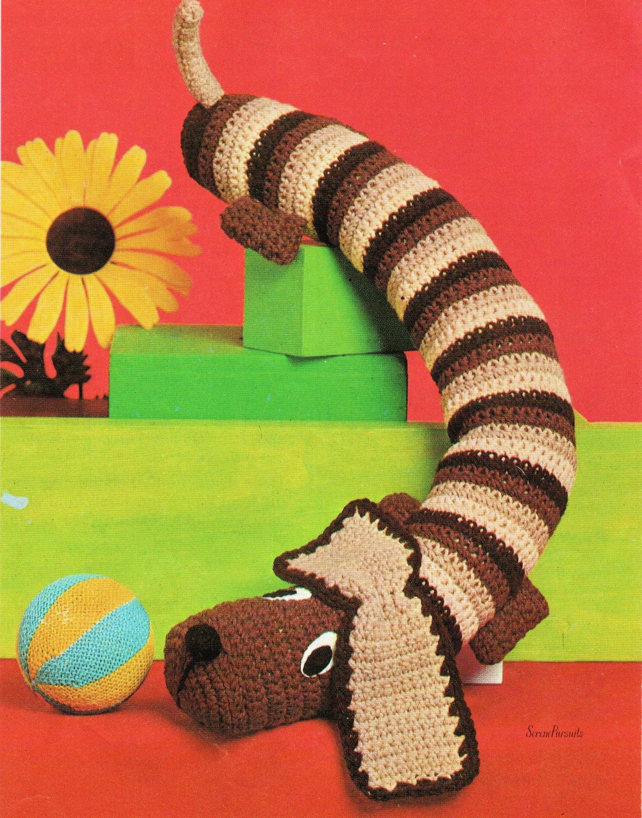 Crochet Dachshund Pattern Pdf Download Length 36 Inches or 91 Cm - Etsy