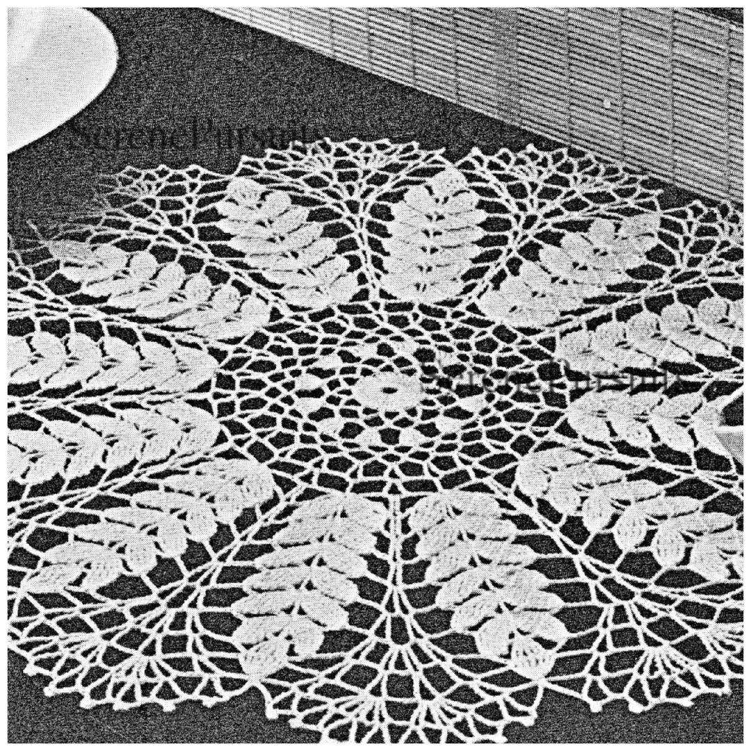 Crochet Vintage Ripe Wheat Doily Pattern PDF Download - Etsy