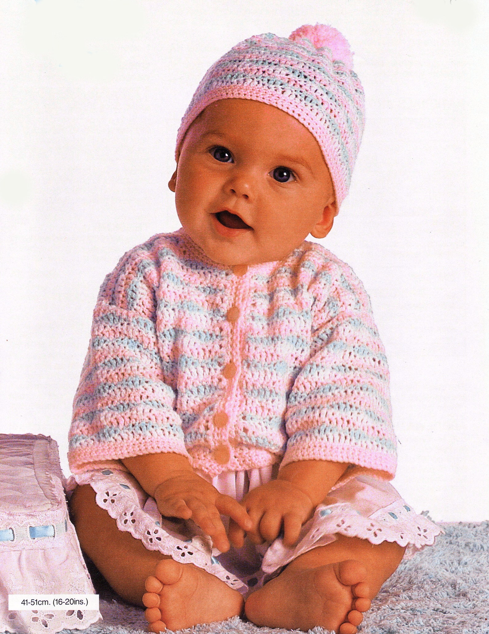 Crochet Baby Jacket & Hat Pattern Pdf Download 3 Sizes - Etsy UK
