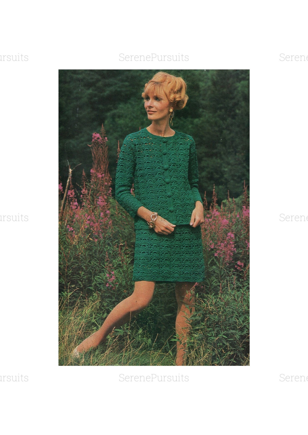 Crochet Suit Vintage Pattern Pdf Download - Etsy