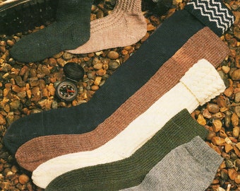 Knit Socks Pattern Pdf Download 4 Sizes - Etsy