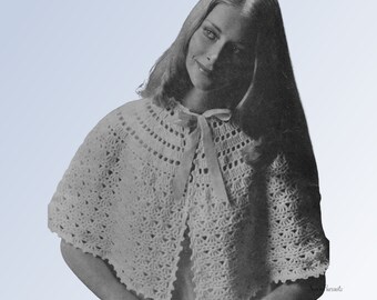 Vintage Bed Cape Crochet Pattern in PDF Instant Download Version , PDF ...