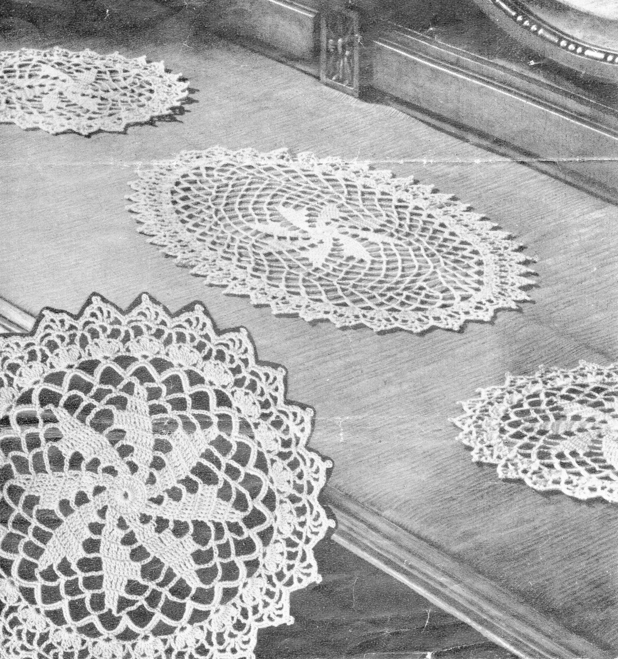 Vintage Doily/cheval Set Crochet Pattern Pdf Download - Etsy