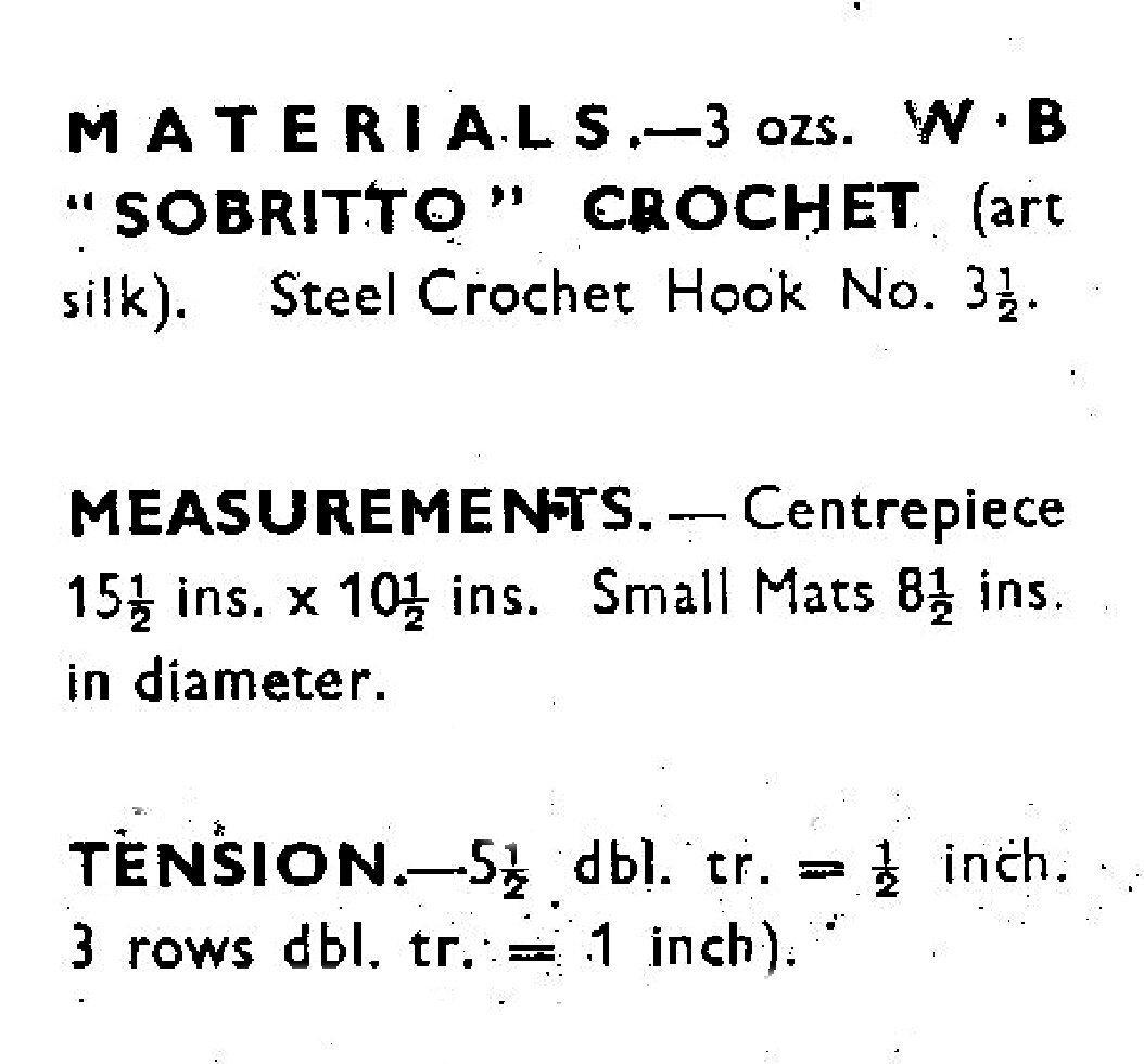 Vintage Doily/cheval Set Crochet Pattern Pdf Download - Etsy