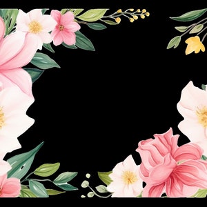 Clipart Spring Floral Frames, 8 Frames, High Quality Clipart, Pgn, Dpi ...