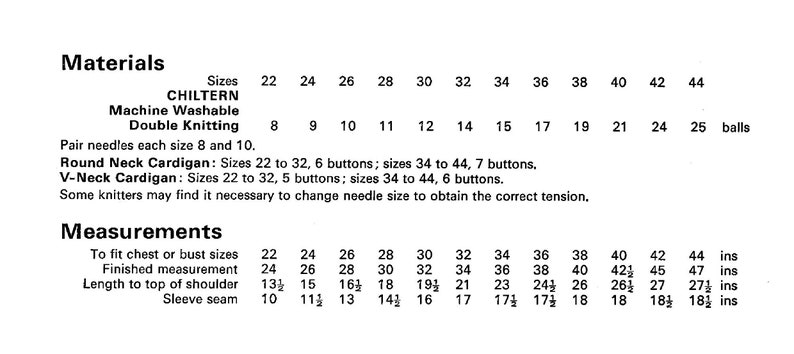 Knitting Pattern Pdf Download Cardigans for the Family Sizes 22 44 ...