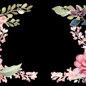Clipart Spring Floral Frames, 8 Frames, High Quality Clipart, Pgn, Dpi ...