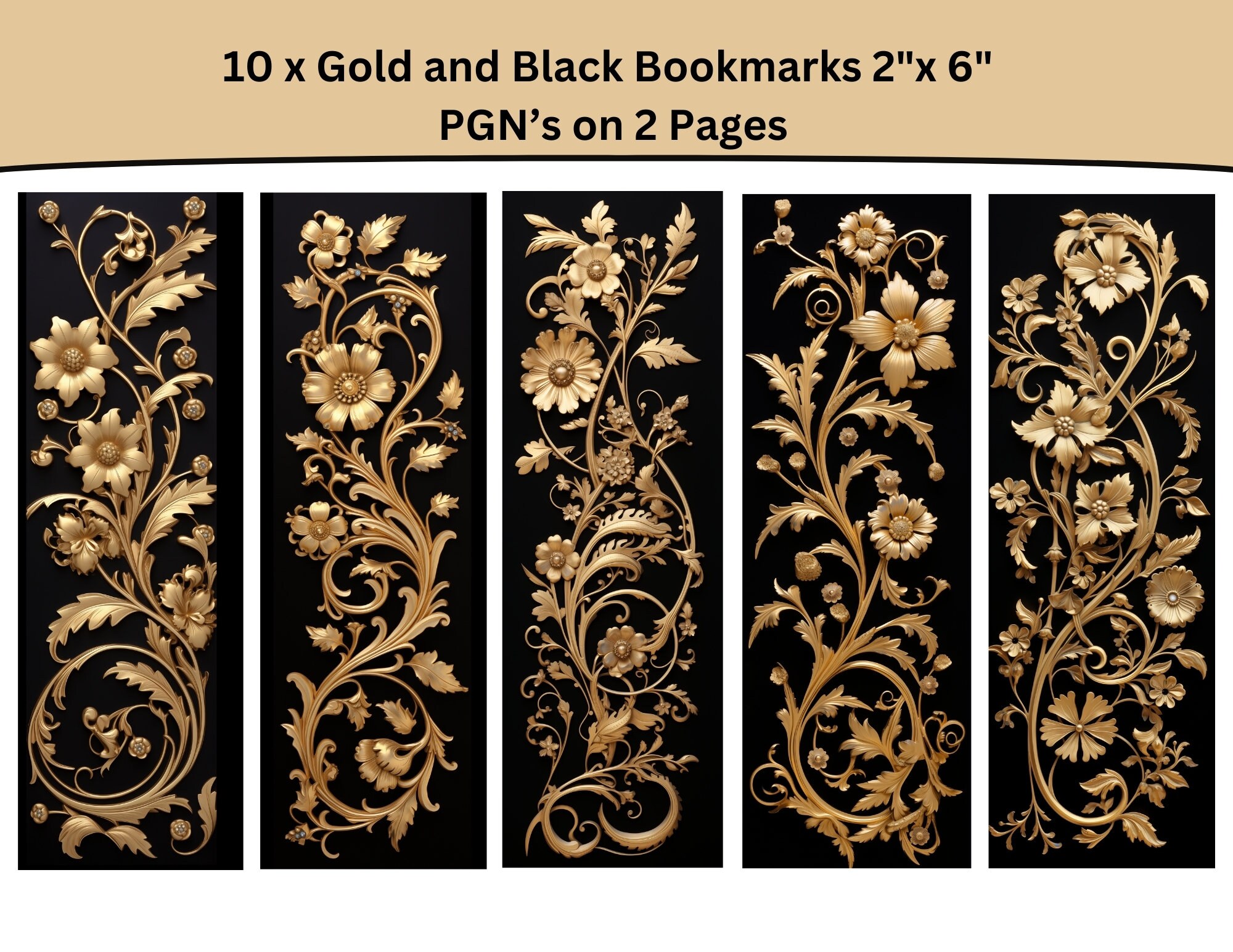 Bookmarks, Gold Metal and Black, 10 2 X 6 Bookmarks, High Quality Pgns ... Bookmarks, Gold Metal and Black, 10 2 X 6 Bookmarks, High Quality Pgns ...
