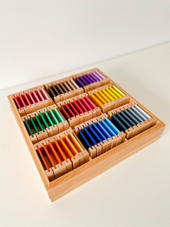 Montessori Color Box Colour Tablet Wooden Box 1 to Box 3 - Etsy