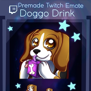 Youtube / Twitch & Discord Emotes // Cute Doggo Emote for Streamers ...