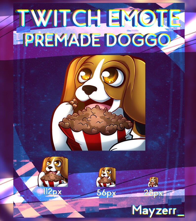 Youtube / Twitch & Discord Emotes // Cute Doggo Emote for Streamers ...