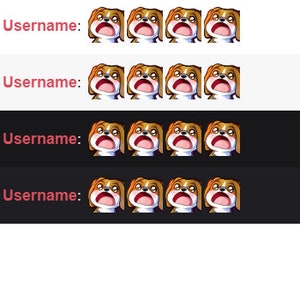 Youtube / Twitch & Discord Emotes // Cute Doggo Emote for Streamers ...