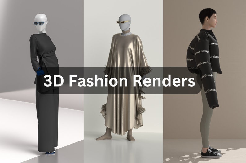 3D Fashion Garments, Renders, Animations, 3D Mockups Service - Etsy