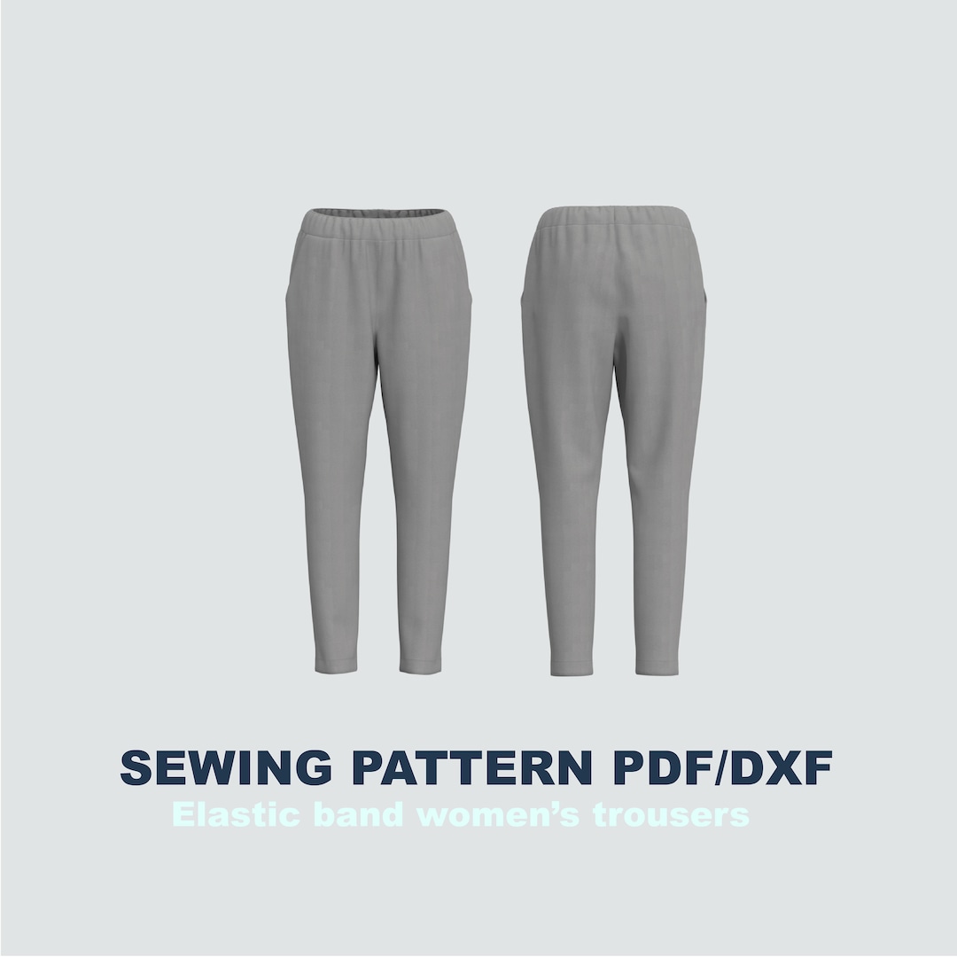 Women's Trousers Sewing Pattern DXF/PDF Sizes XS / S / M / L - Etsy