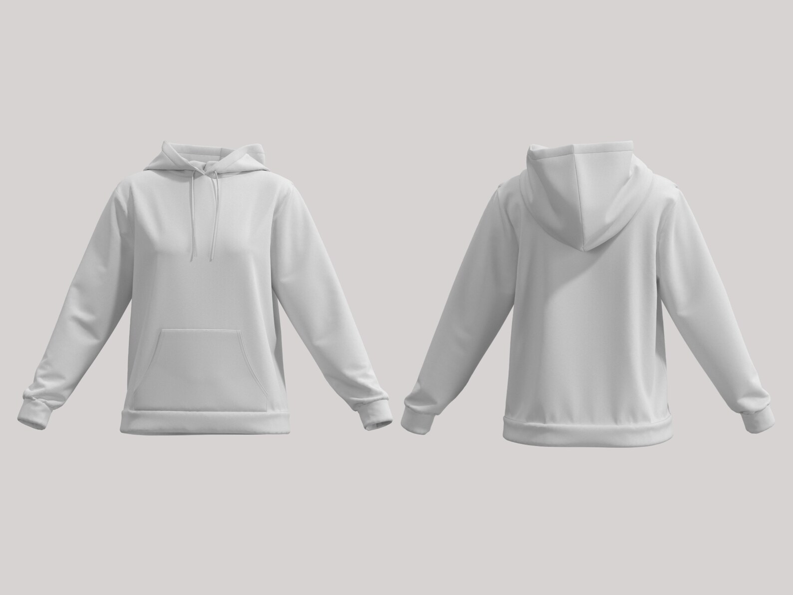 Hoodie 3D Garment Mock-up - Easily Customisable Digital 3D Apparel ...