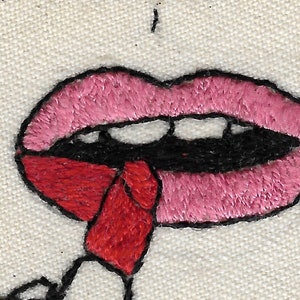 PDF PATTERN - Lipstick - Hand Embroidery Pattern Digital PDF Download ...