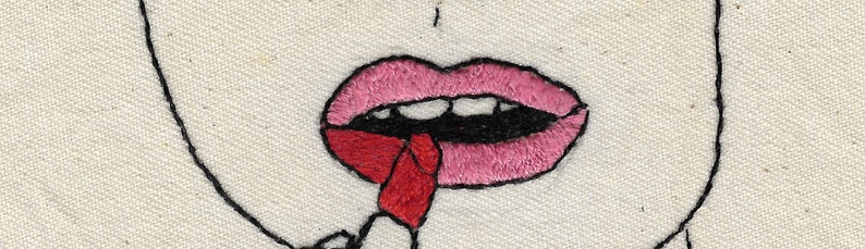 PDF PATTERN - Lipstick - Hand Embroidery Pattern Digital PDF Download ...