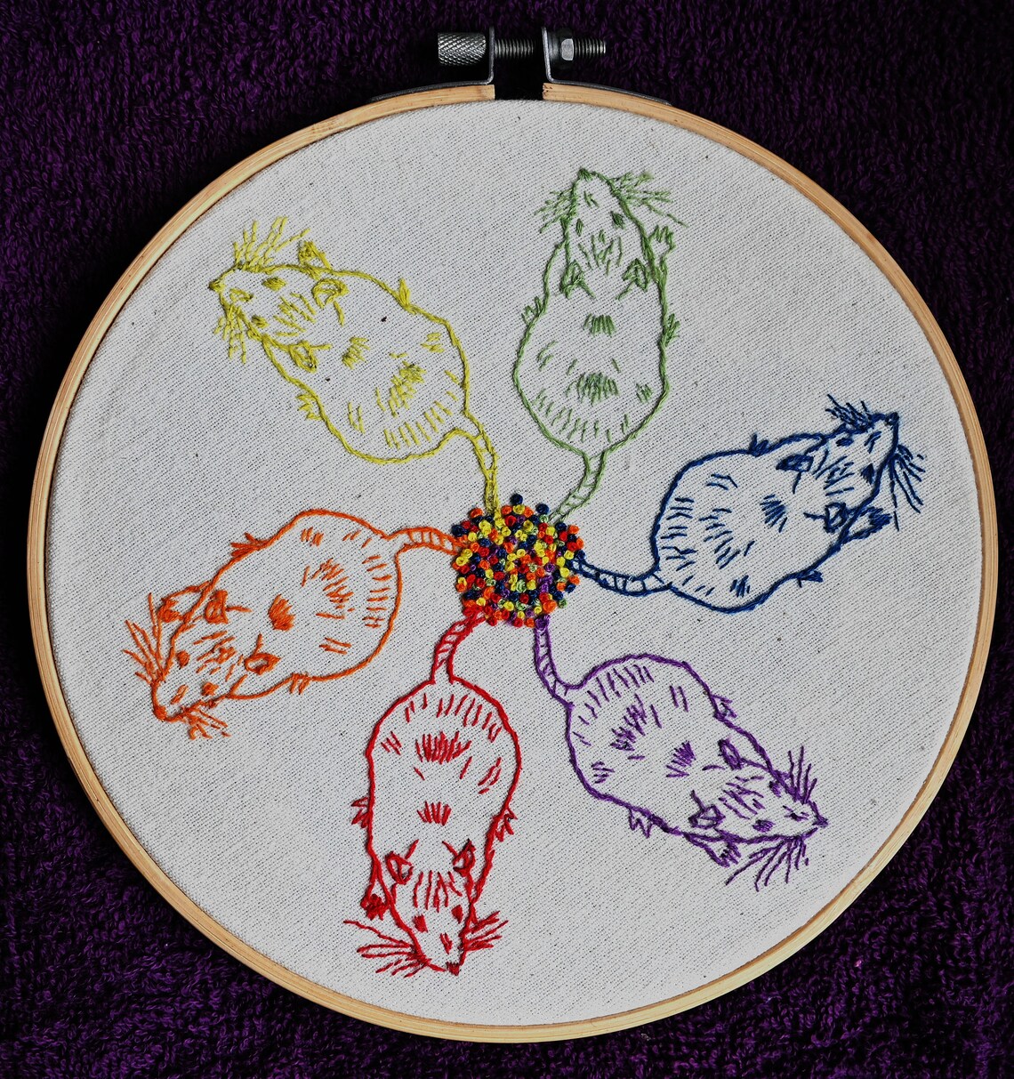 PDF PATTERN - Rat King - Hand Embroidery Pattern Digital PDF Download ...