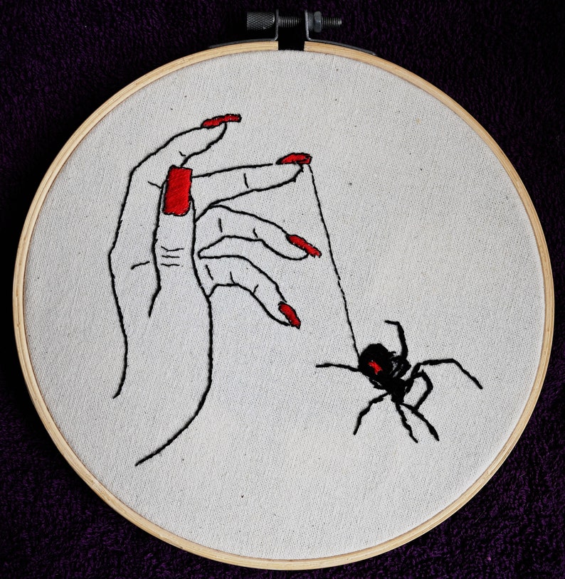 PDF PATTERN - Spider - Hand Embroidery Pattern Digital PDF Download - Etsy