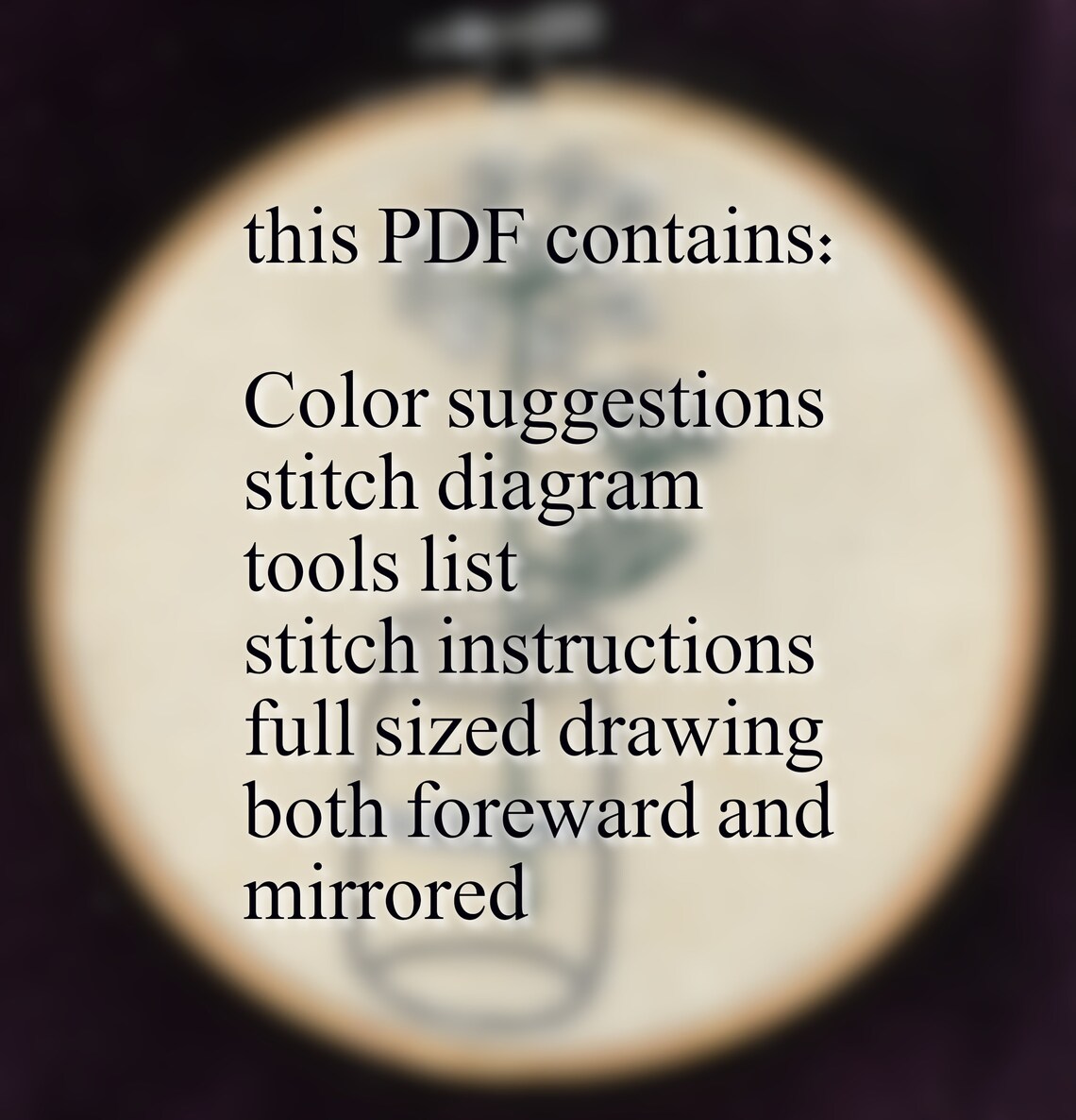 PDF PATTERN Hemlock Hand Embroidery Pattern Digital PDF - Etsy