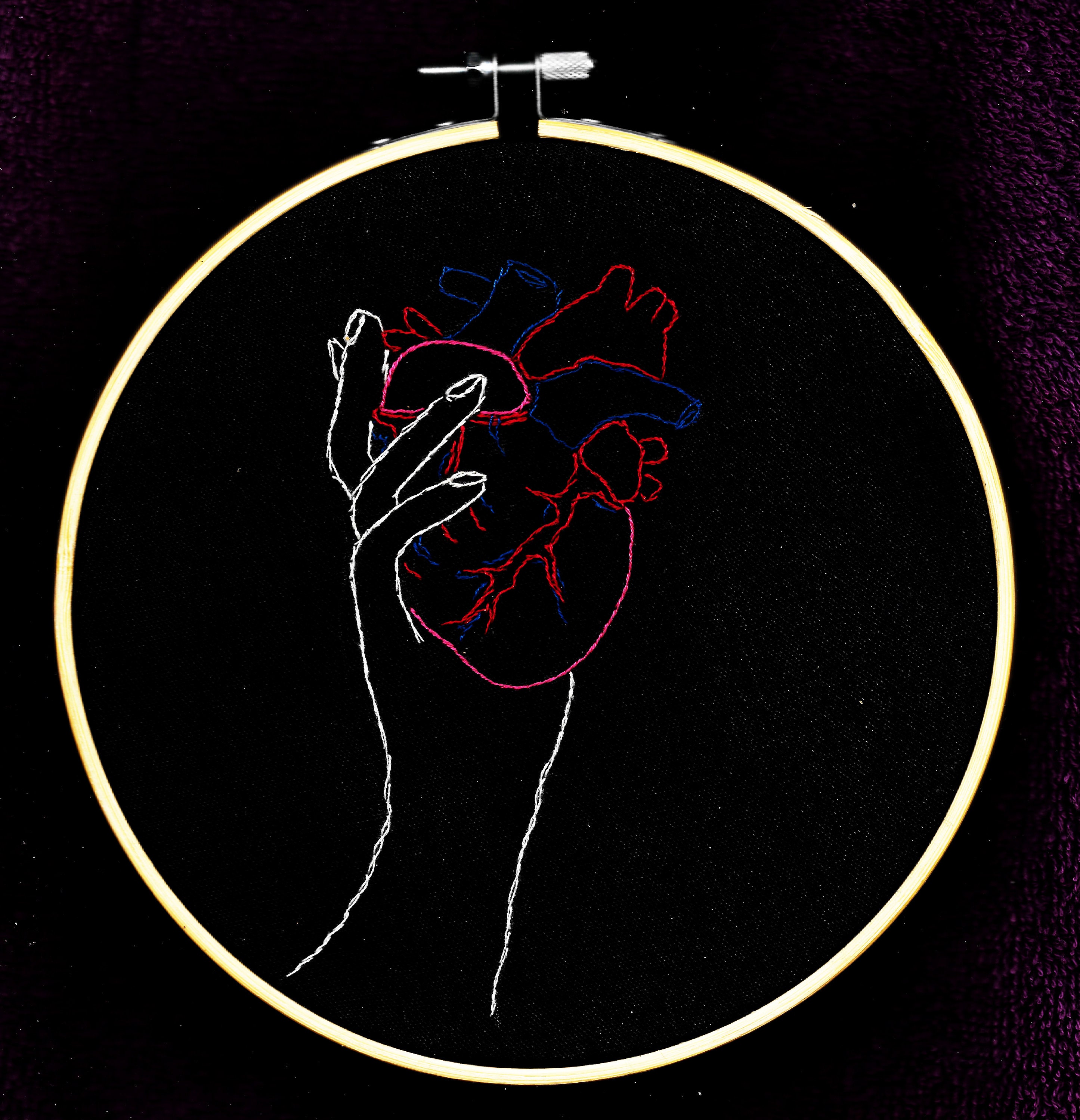 PDF PATTERN Hand on Heart Hand Embroidery Pattern Digital - Etsy