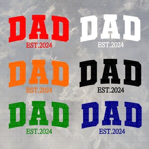 Dad Est 2024 SVG Bundle, Dad Est 2024 PNG, Dad Varsity Svg, Dad Est ...