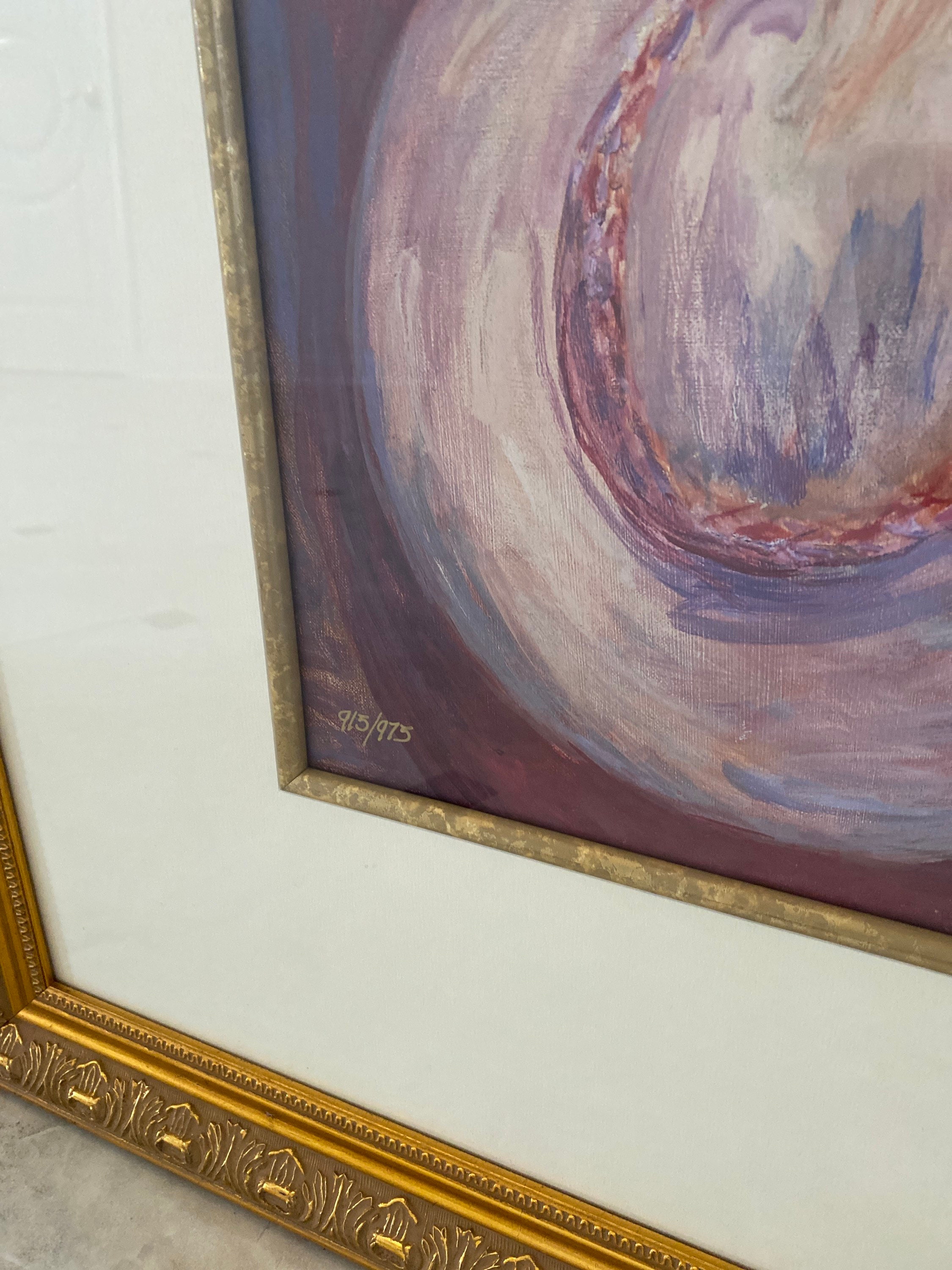 Barbara A Wood taffeta and Lace 1999 Huge 46x40 Signed Numbered Limited ...