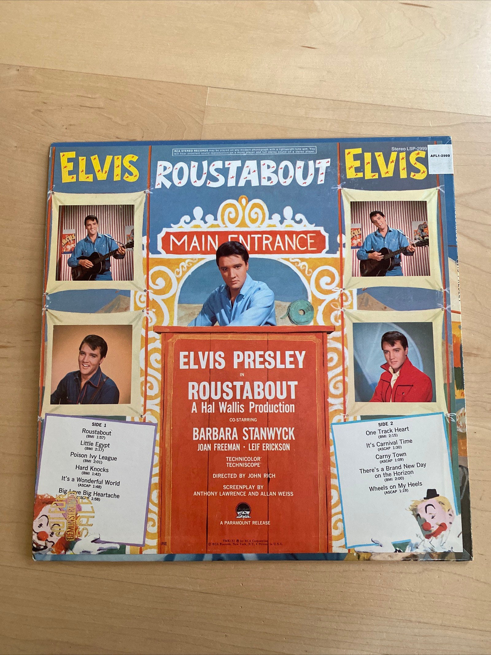 Elvis Presley – Roustabout Vinyl 1964 Victor Stereo RCA LSP -2999 - Etsy