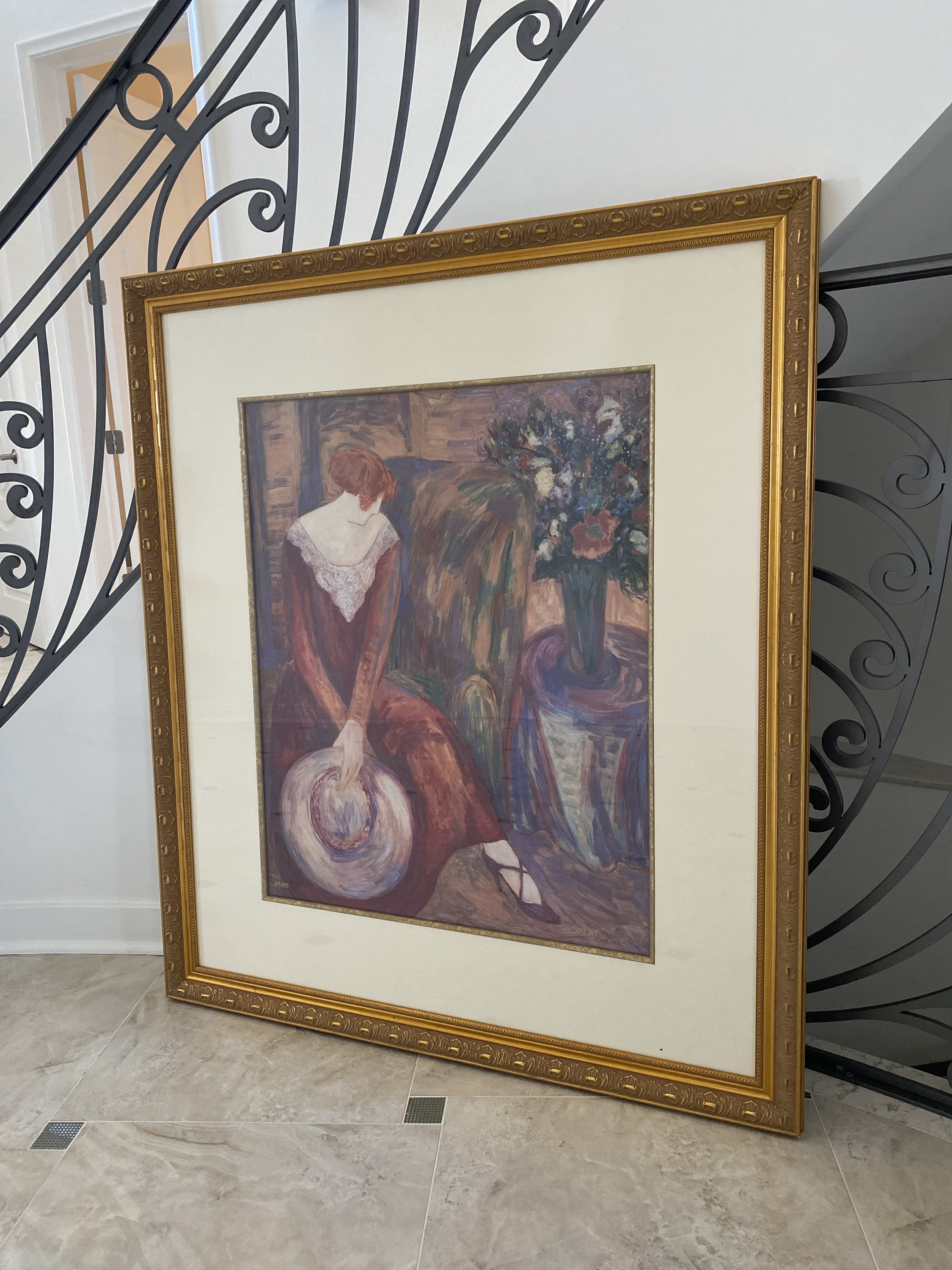 Barbara A Wood taffeta and Lace 1999 Huge 46x40 Signed Numbered Limited ...