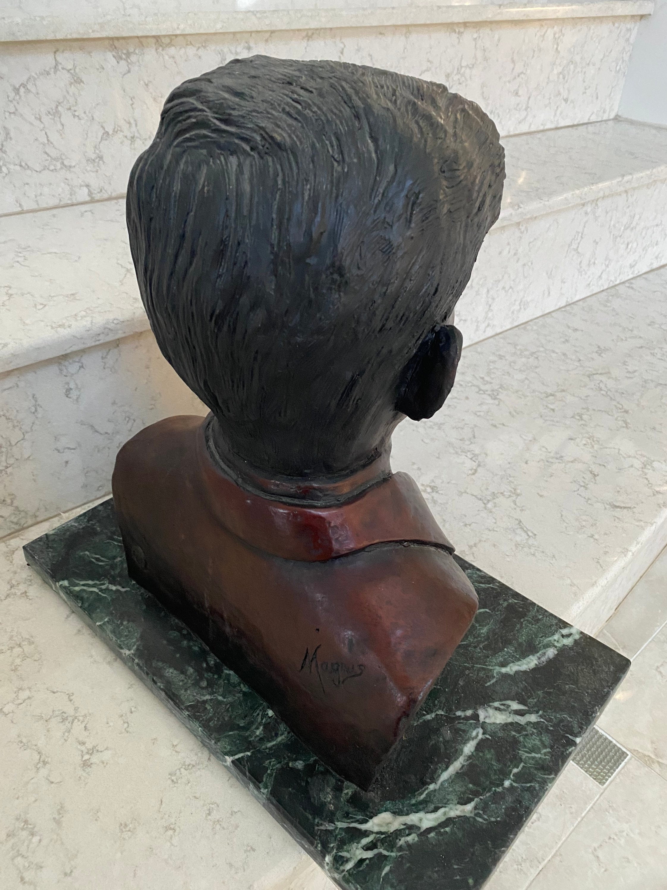 Metal Bust of John F. Kennedy JFK Bronze Done by Magnus - Etsy