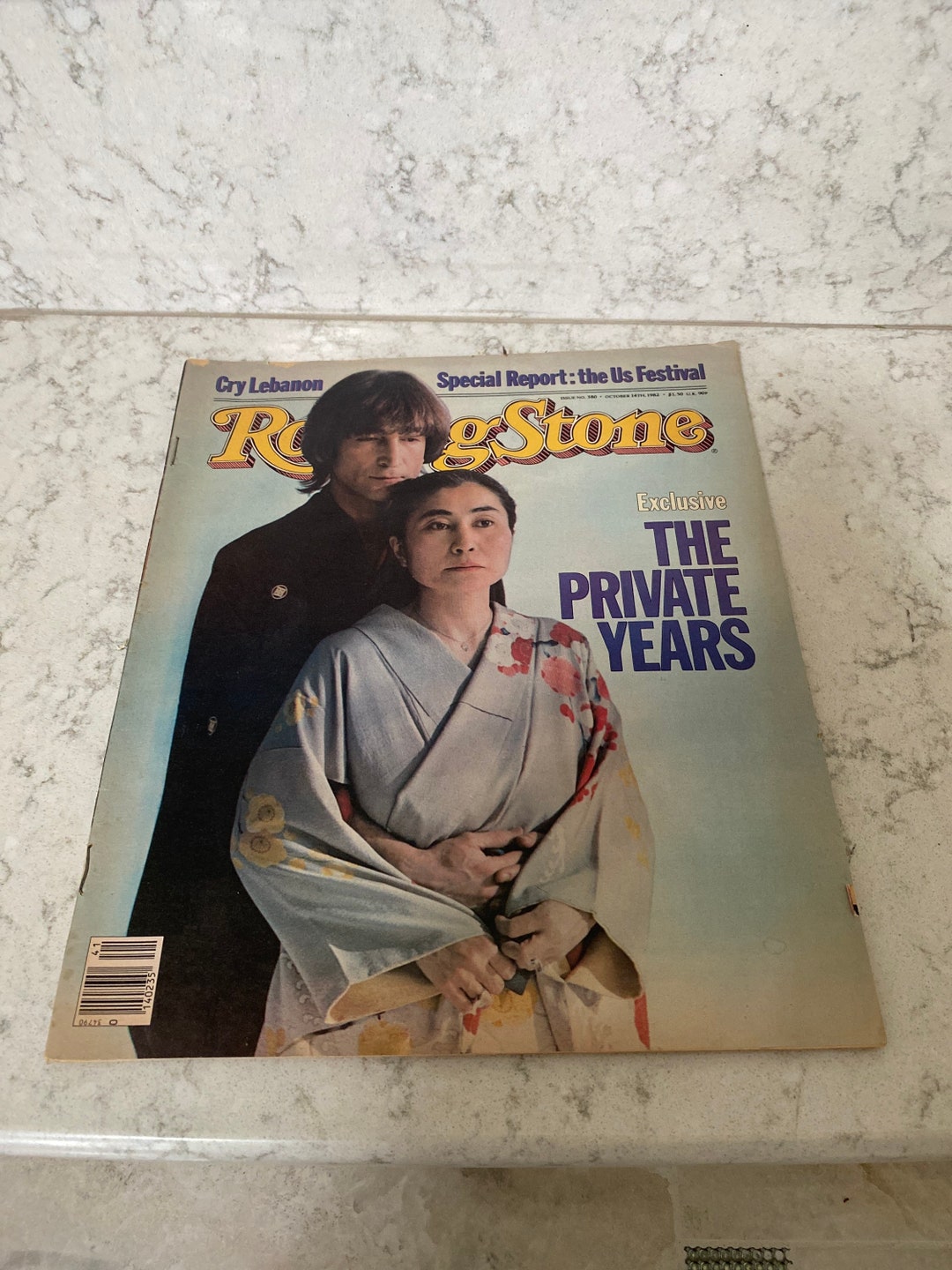Vintage Rock and Roll Magazine Rolling Stone 1982 John Lennon and Yoko ...