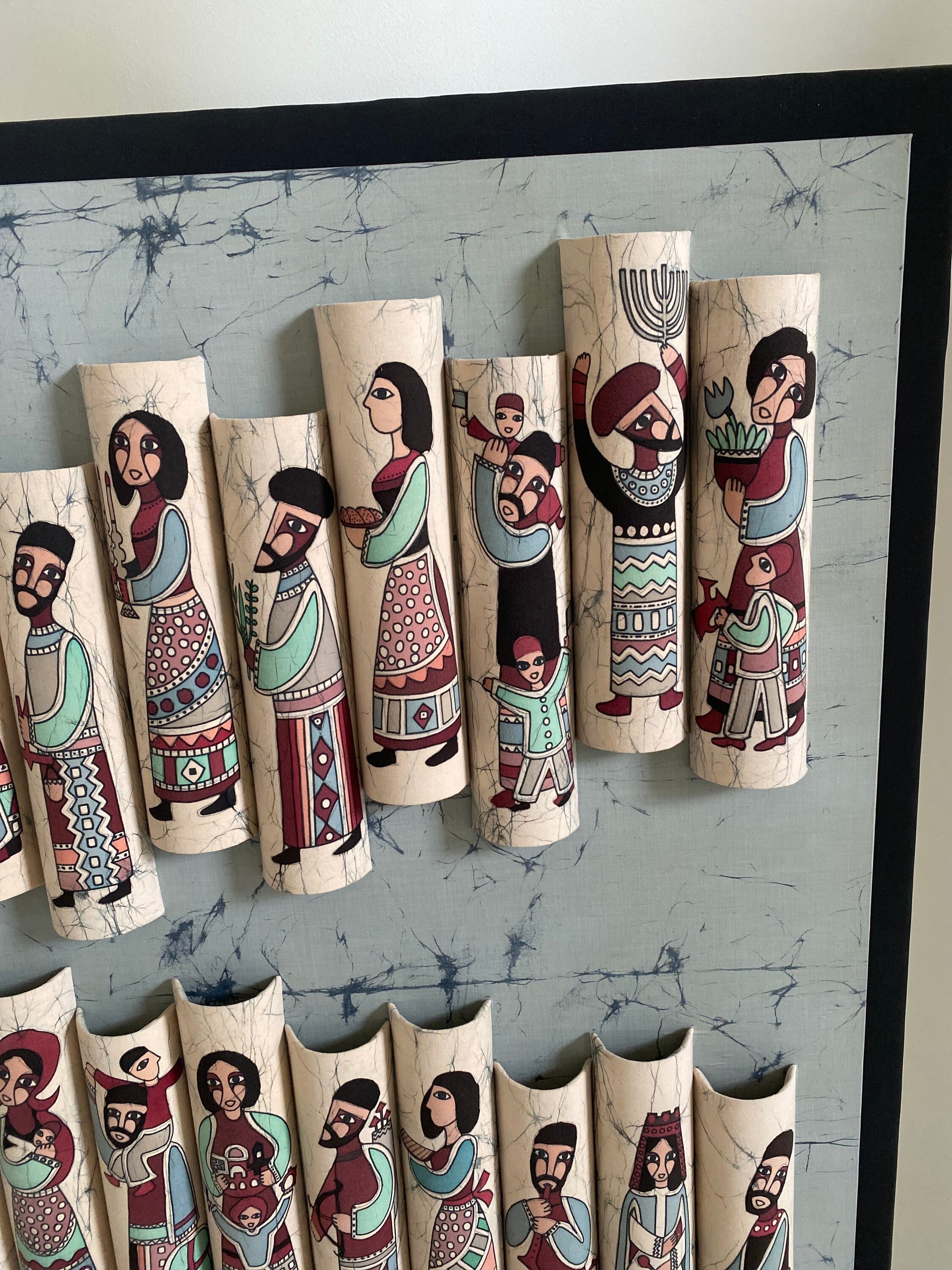 Amos Amit Art Judaica Artwork Jewish Batik Artist - Etsy