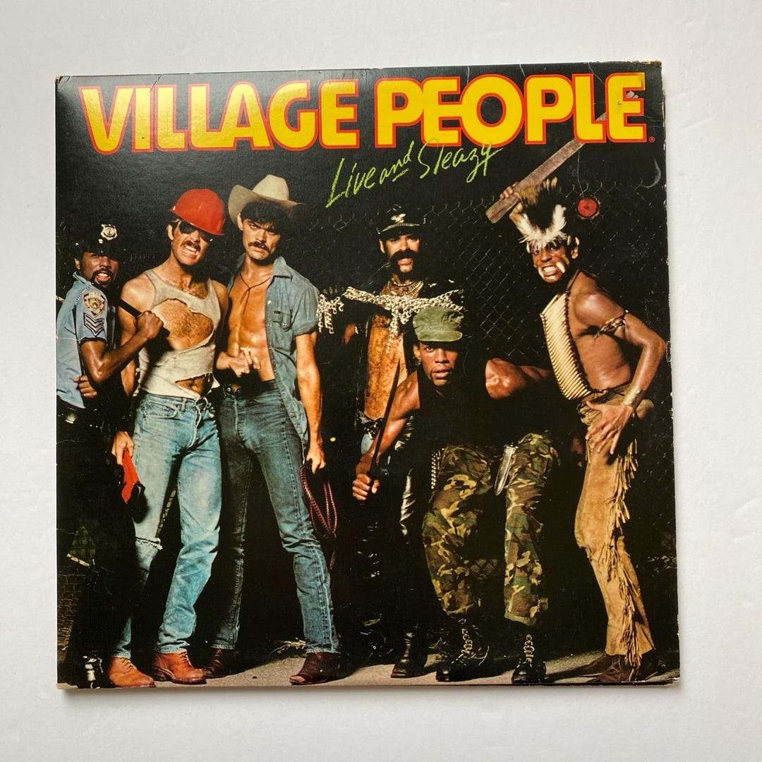 Village People - Live and Sleazy (1979) DOUBLE ALBUM Vinyl - Etsy