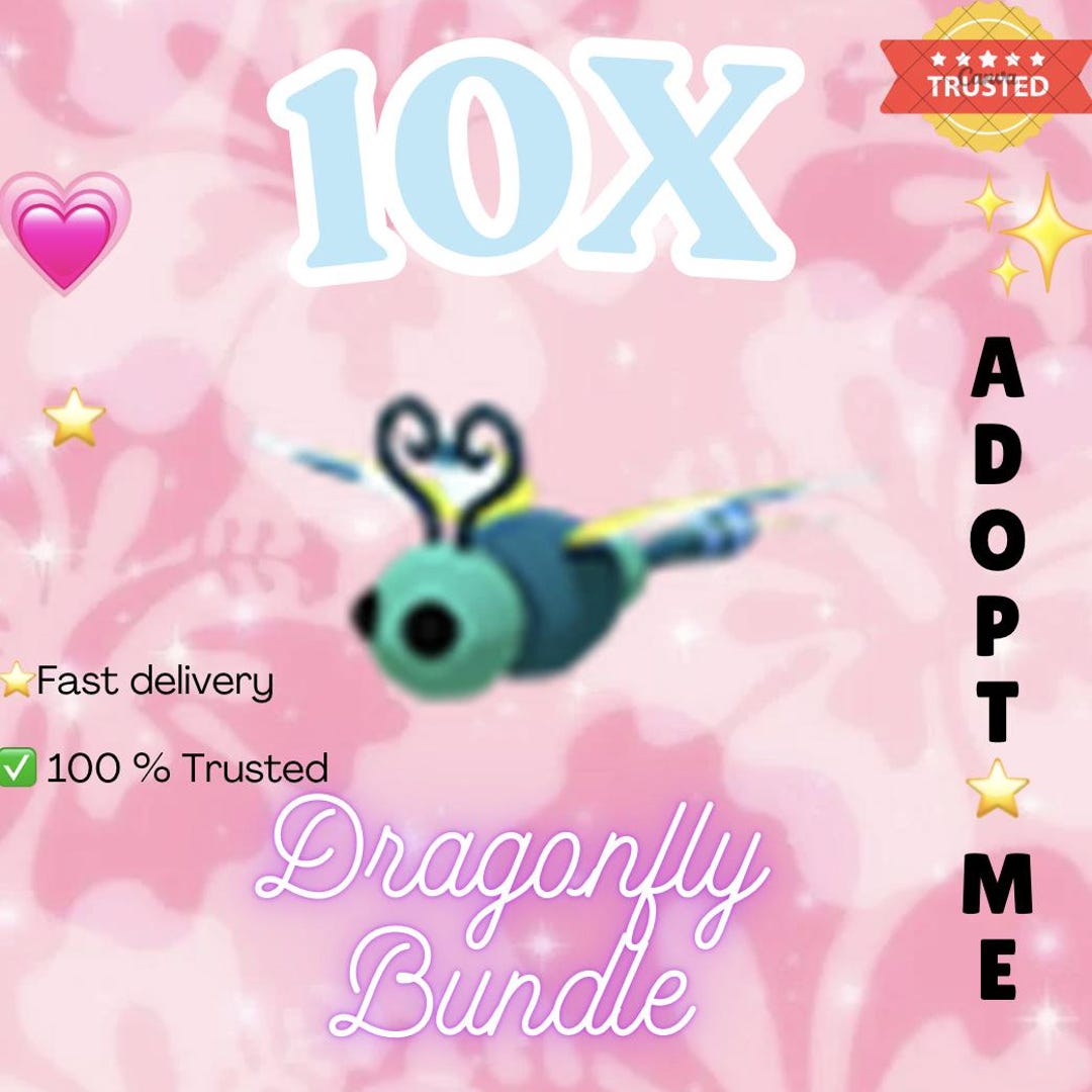 Adopt My 10x Dragonfly Pet Bundle Quick Delivery - Etsy