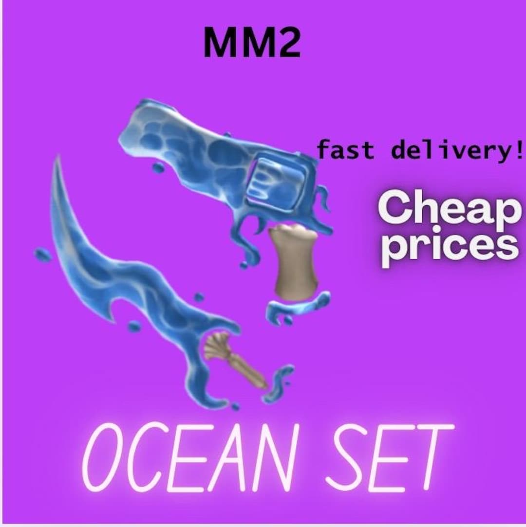 Ocean Set Murder Mystery 2 / MM2 Roblox - Etsy