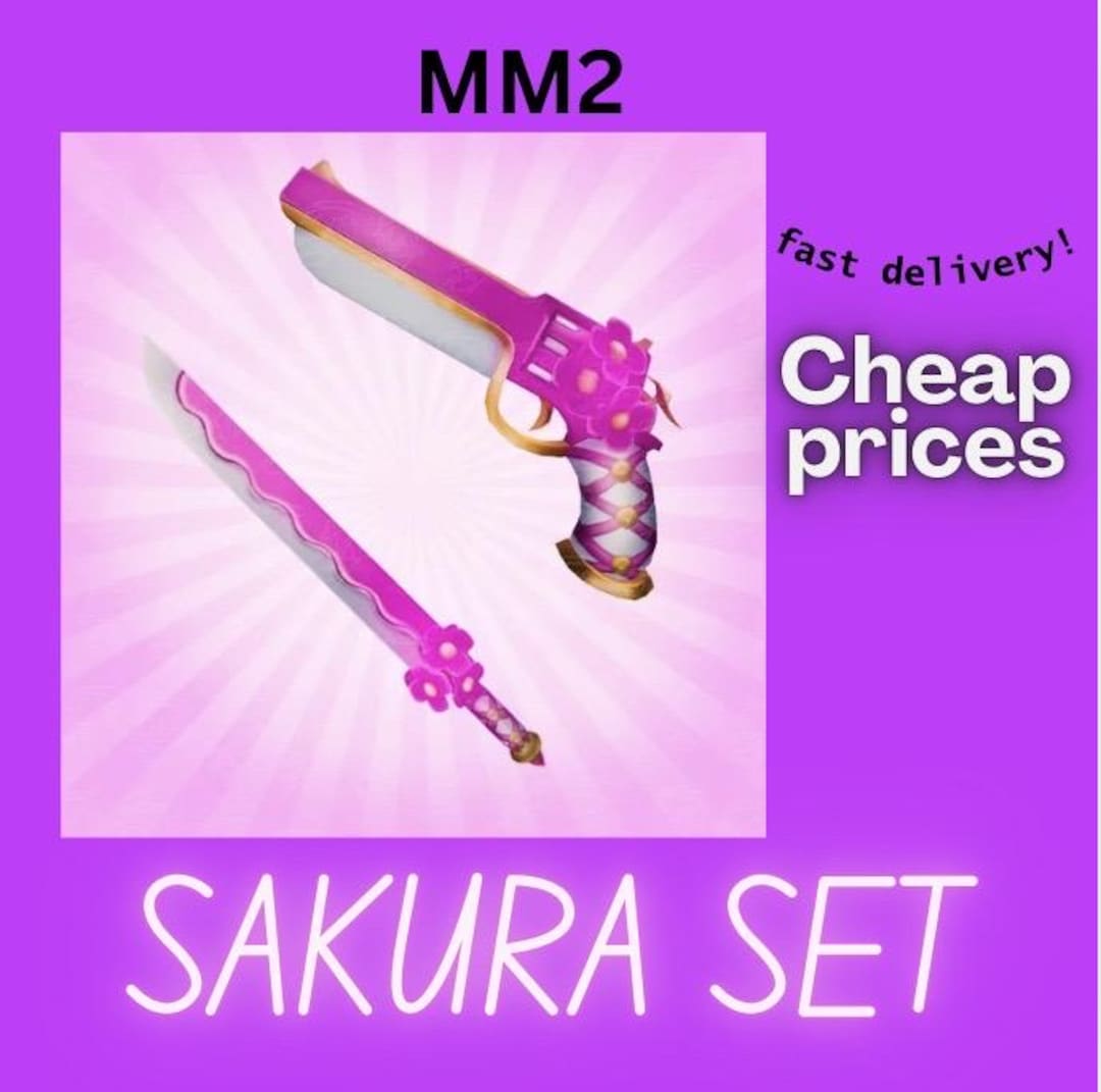 Sakura Set Murder Mystery 2 / MM2 Roblox - Etsy