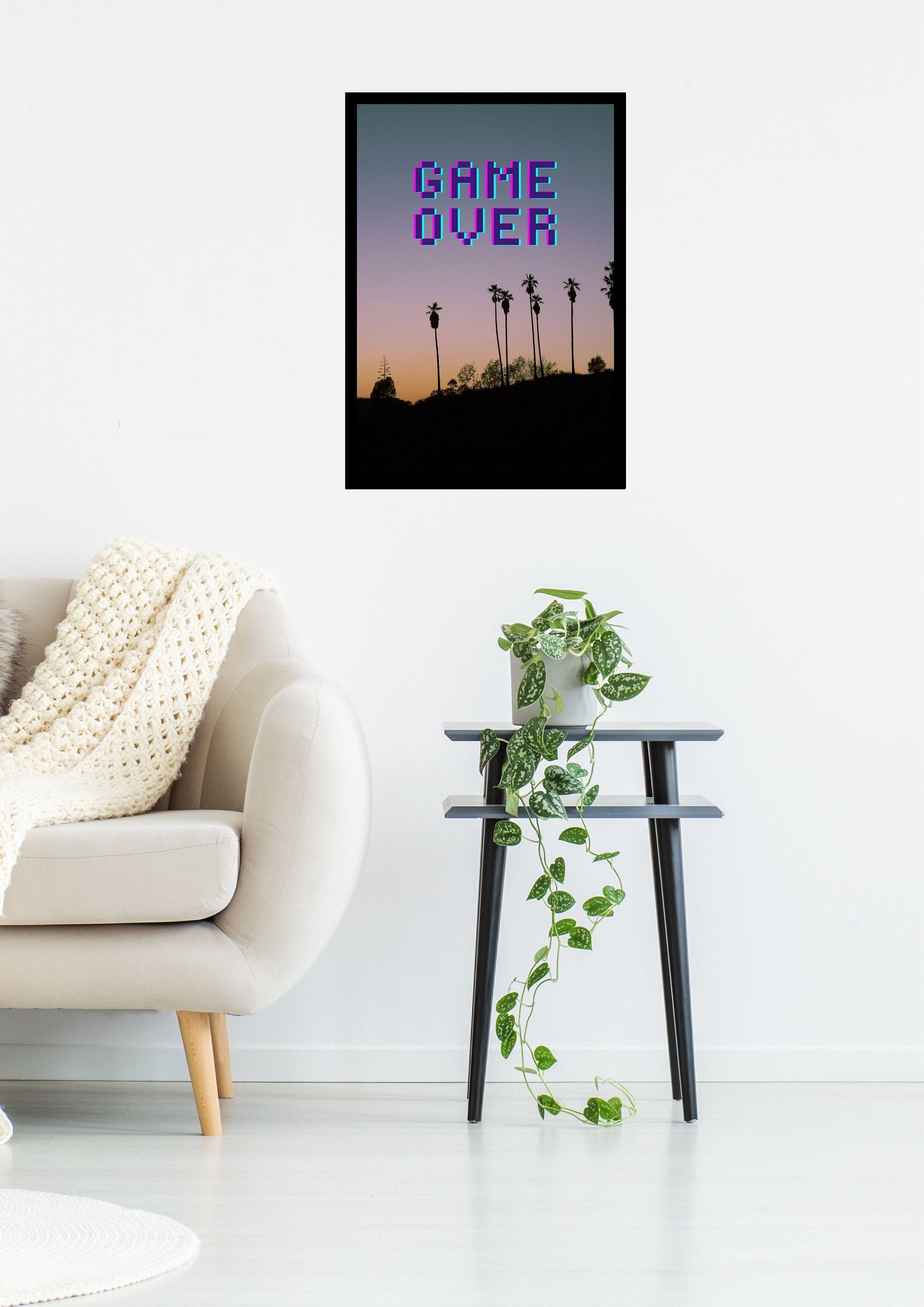 GAME OVER - Digital Printable Art - Etsy