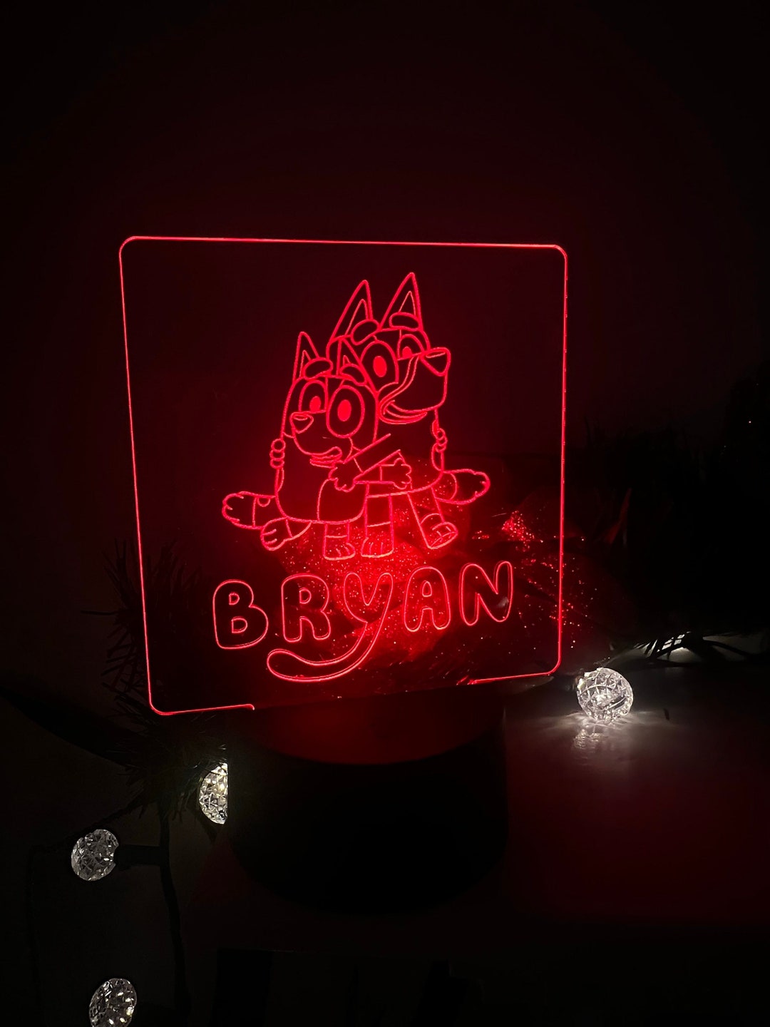 Bluey Night Light, Childrens Night Light , Personalized Night Light ...
