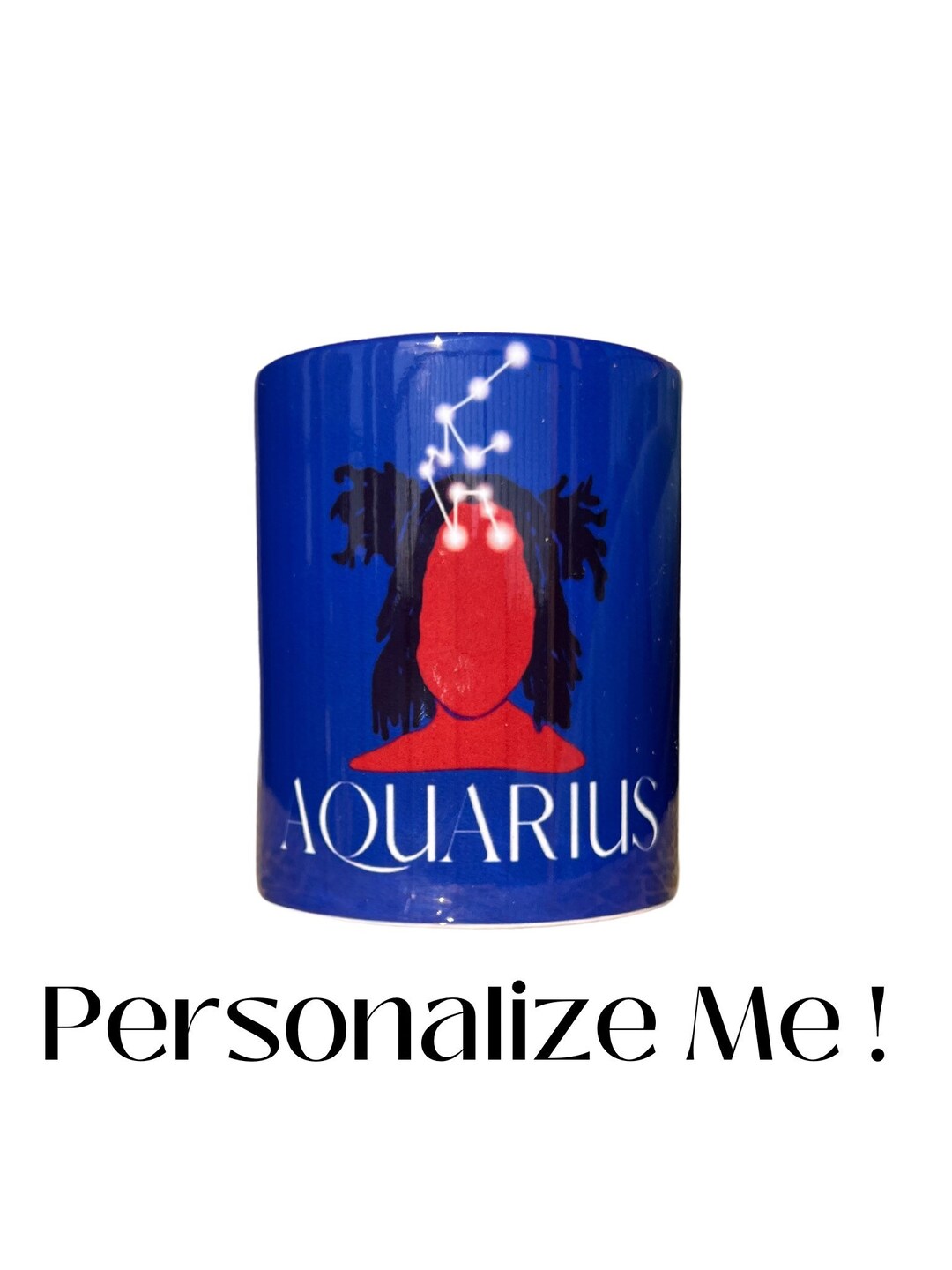 Personalized Aquarius Zodiac Mug: Black Woman Astrology Coffee Cup - Etsy