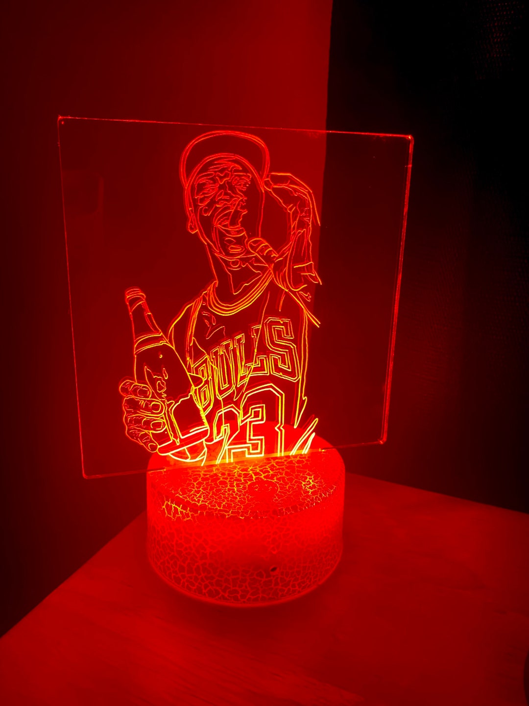 Michael Jordan LED Night Light: Basketball Legend, Sports Fan Gift - Etsy