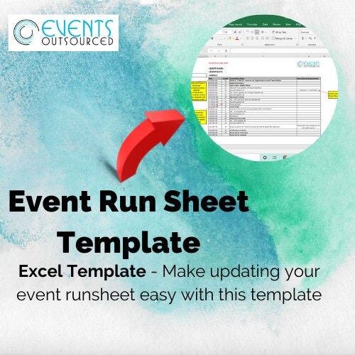 Event Run Sheet Template - Etsy